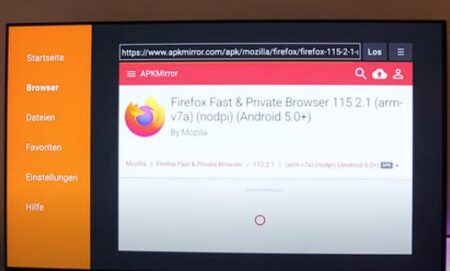 So installieren Sie den Firefox Browser auf ein Android TV